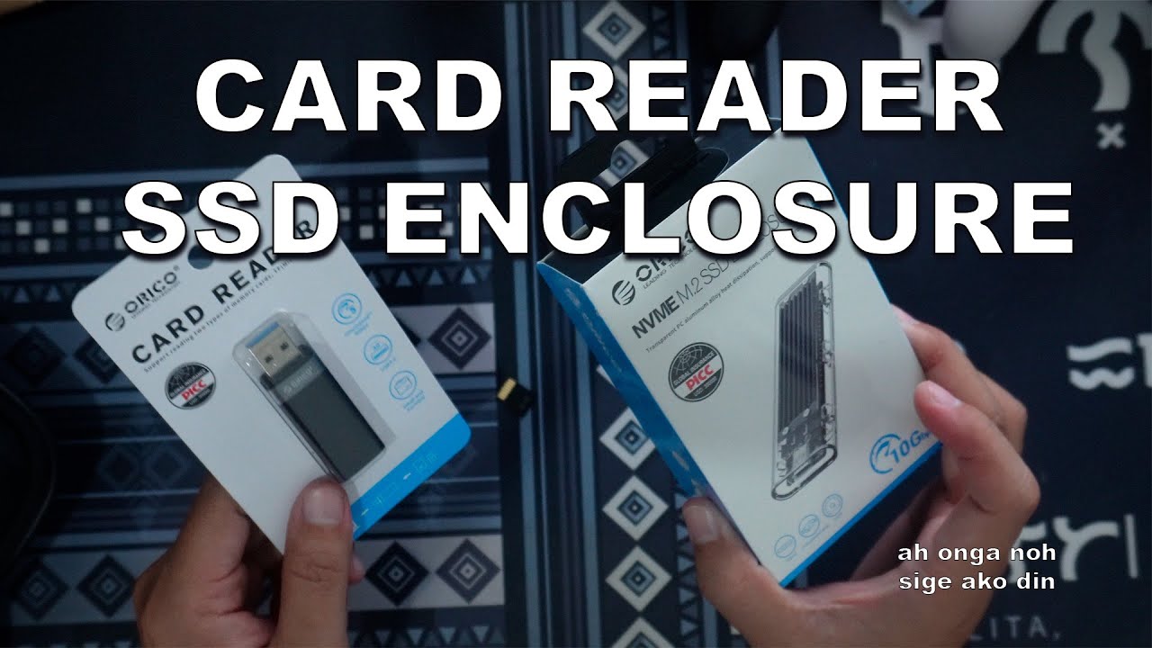 ORICO CARD READER & NVME SSD ENCLOSURE - UNBOXING AND SETUP - YouTube