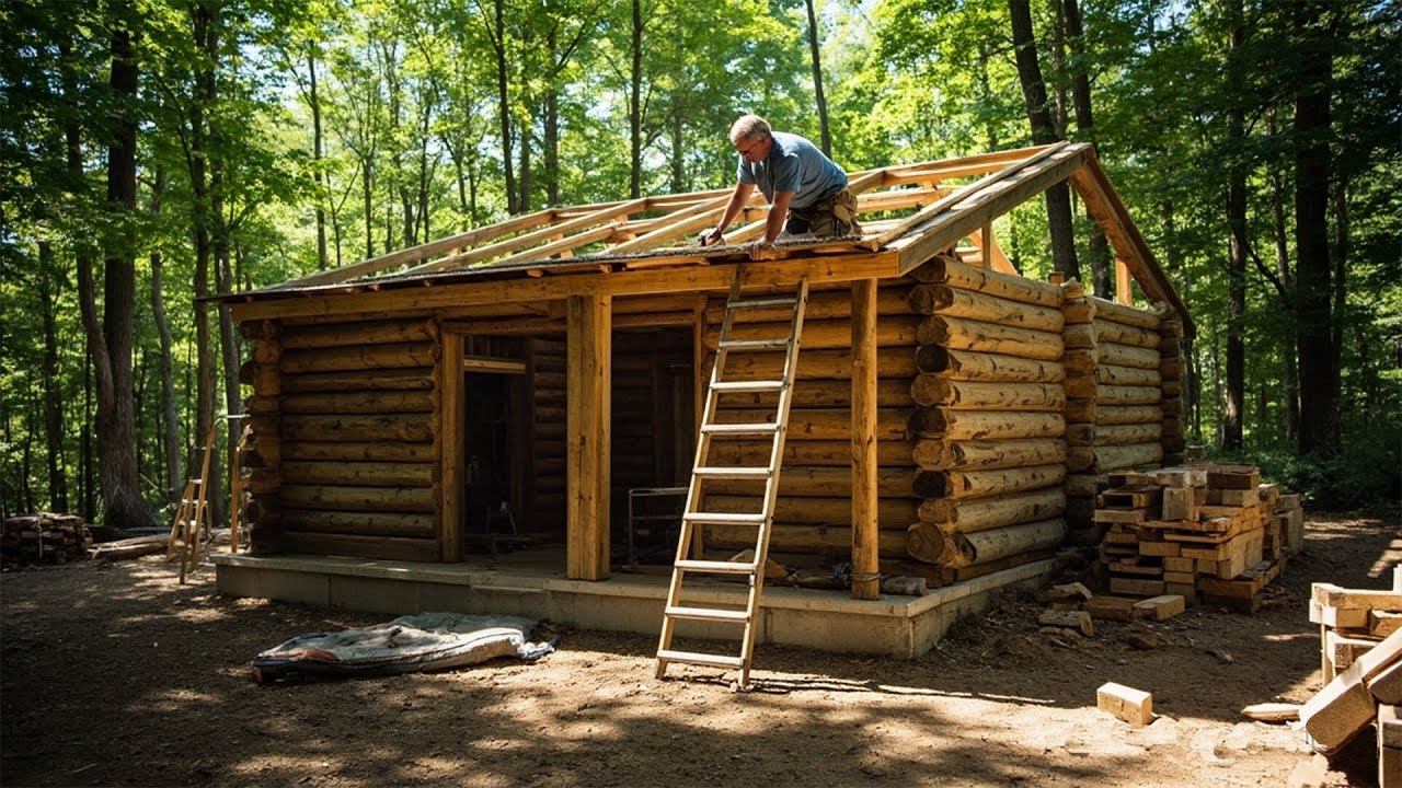 Build Your Dream Off-Grid Wooden House in the Forest for Under $9,000 ...