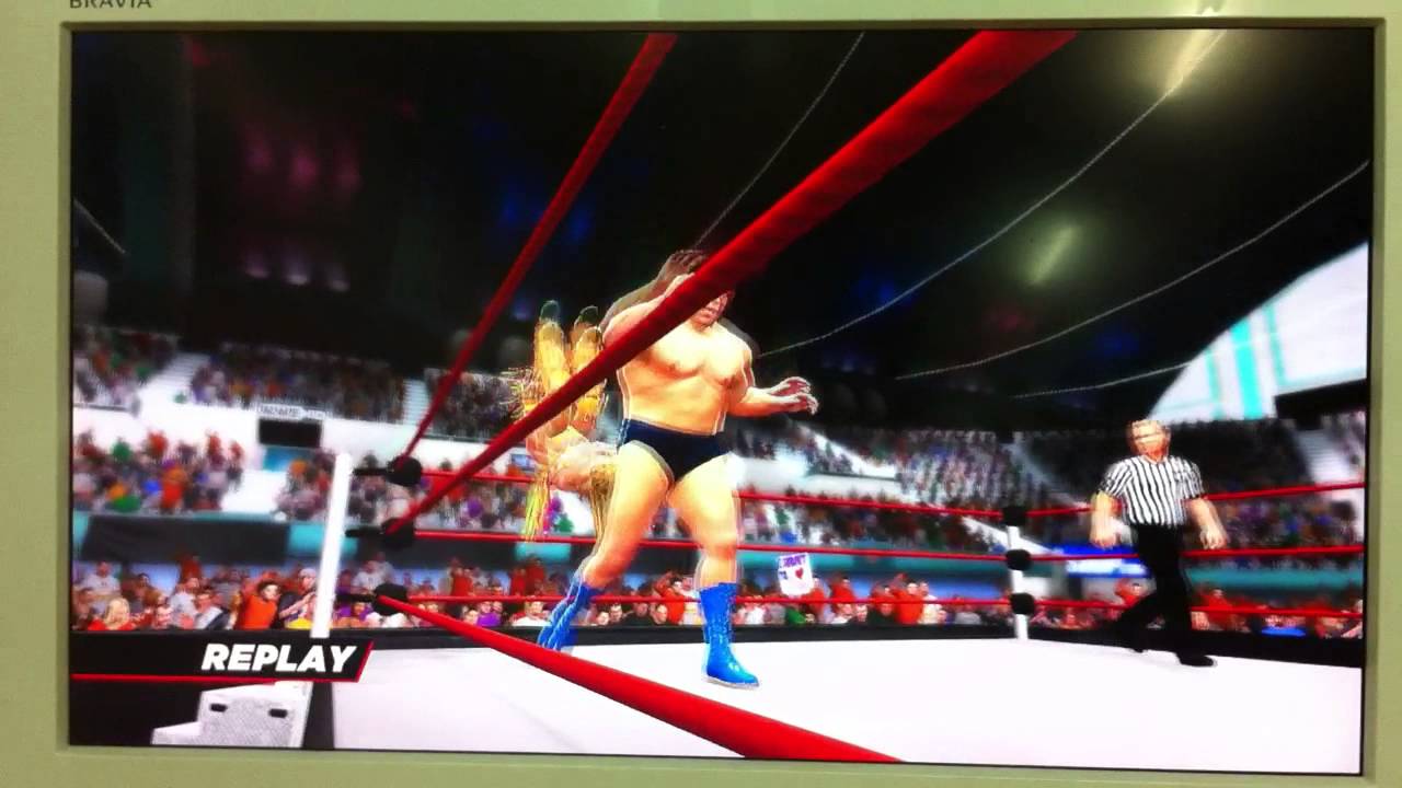 The Ultimate Warrior vs Andre The Giant - WWE 2K14 ( PS 3 ) - YouTube