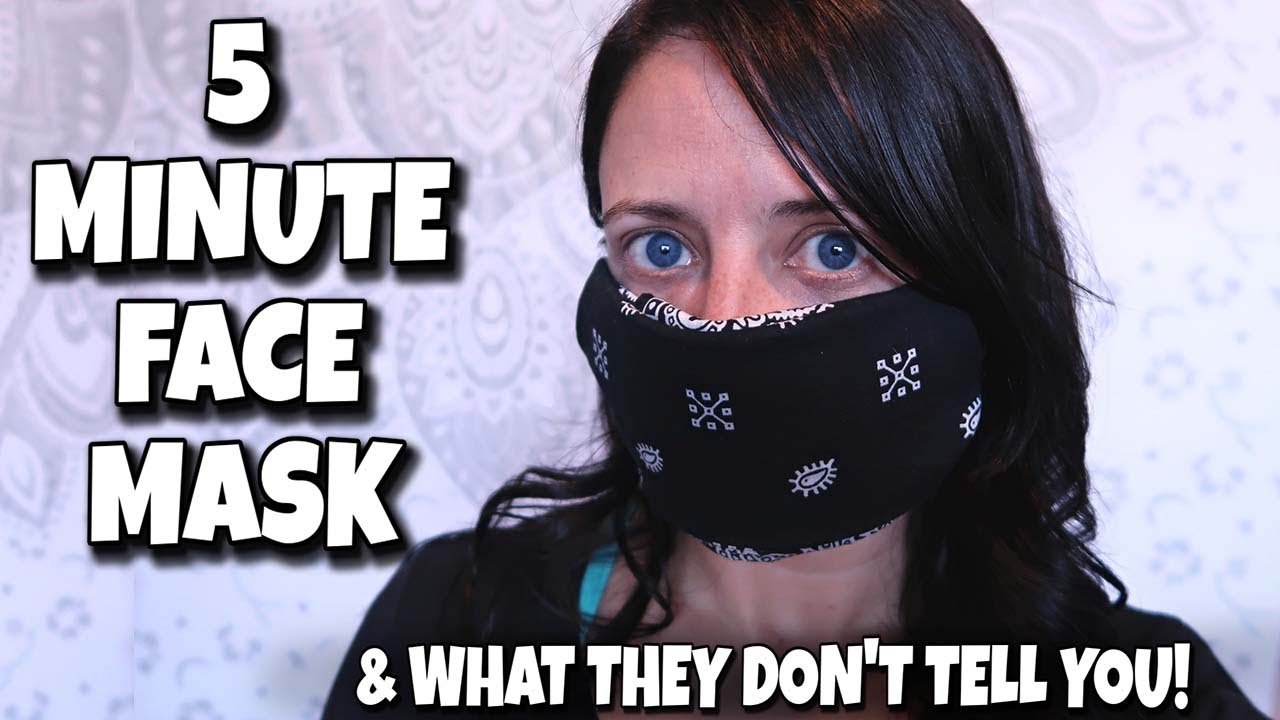 5 Minute Face Mask | NO SEWING! 📍 How To With Kristin - YouTube