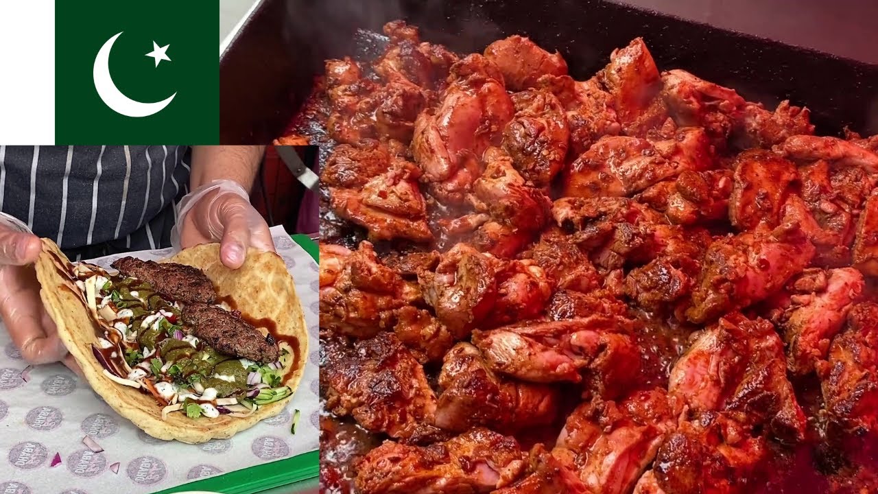 PAKISTANI Grilled Chicken and Lamb Wrap | Pakistani Street Food - YouTube