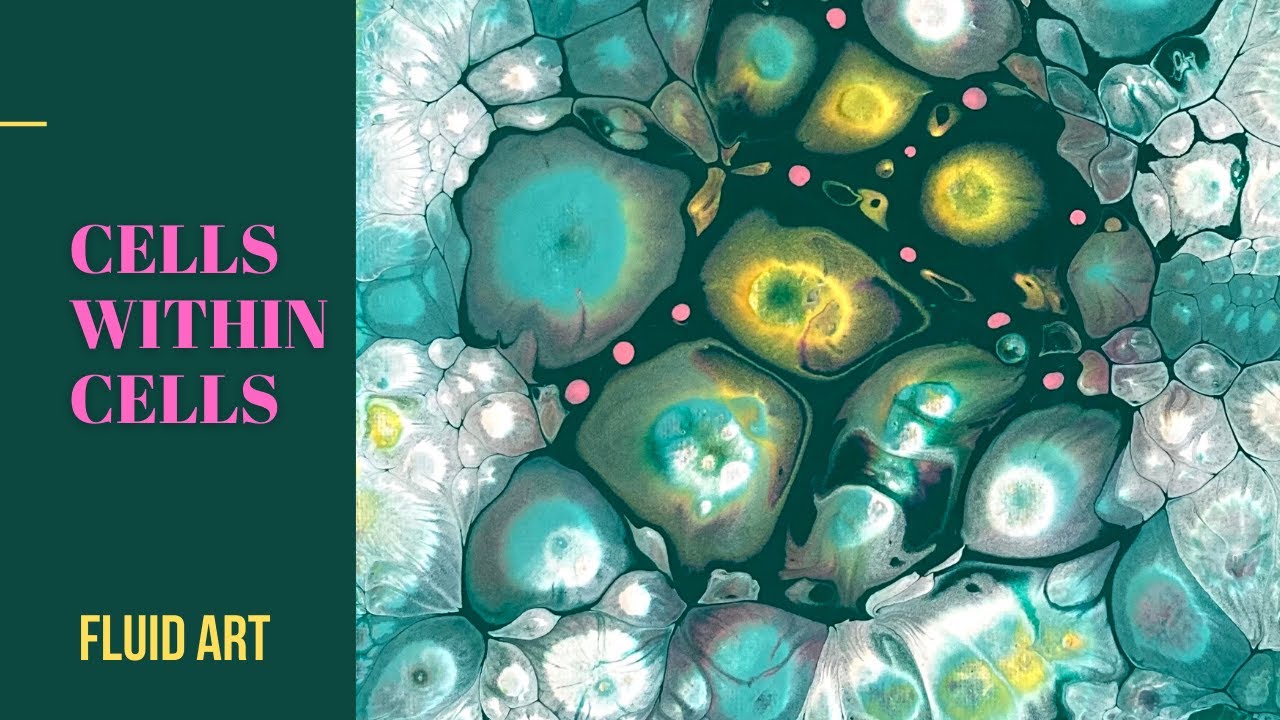 Acrylic pearl Pouring . Fluid art pearl pour with amazing cells ...