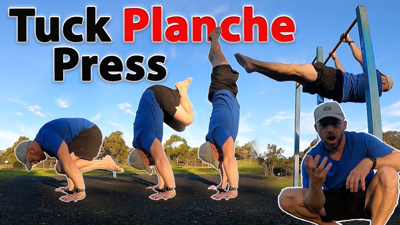 Tuck Planche Press to Handstand and Front Lever Pull - YouTube