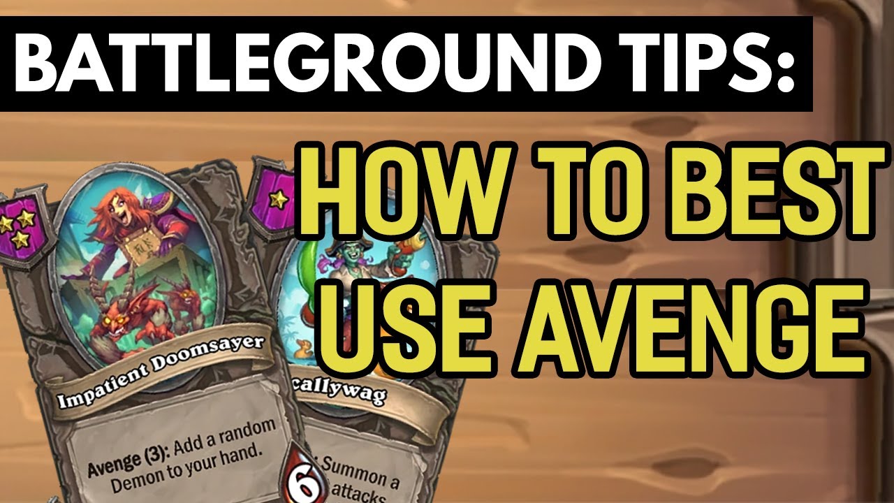 How To Best Utilize Avenge | Battlegrounds - YouTube