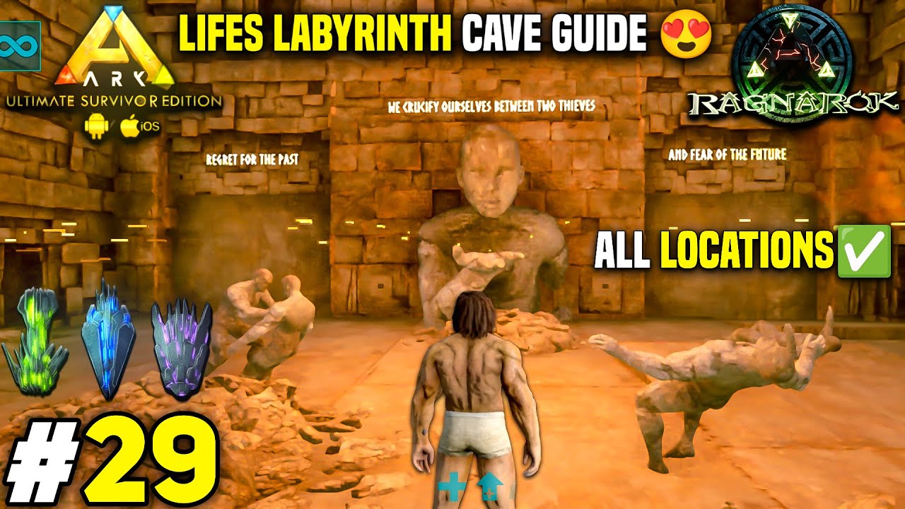 Lifes Labyrinth CAVE COMPLETE GUIDE 😍🔥 ARK UNLIMITED MOBILE EDITION ...