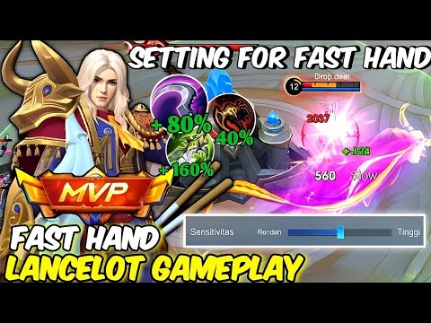 LANCELOT BEST SETTING CONTROL FOR FAST HAND 2023 ‼️| UNLI DASH + AGGRESSIVE GAMEPLAY | LANCELOT ...