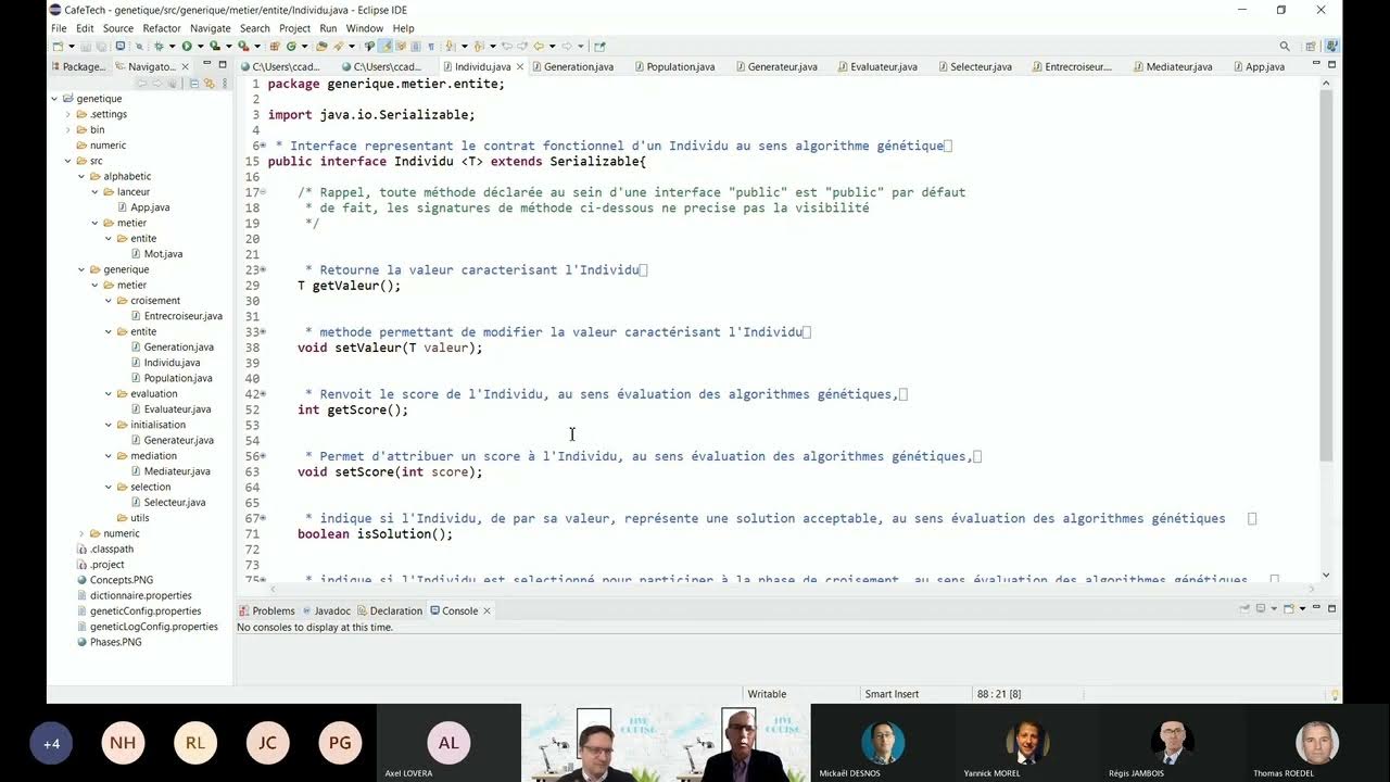 Les algorithmes génétiques - Implémentation générique en Java - YouTube