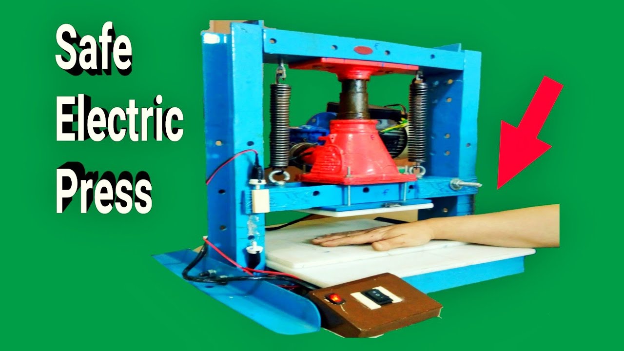 Electric smart press . 5 tons . Don,t worry it,s very safe . - YouTube