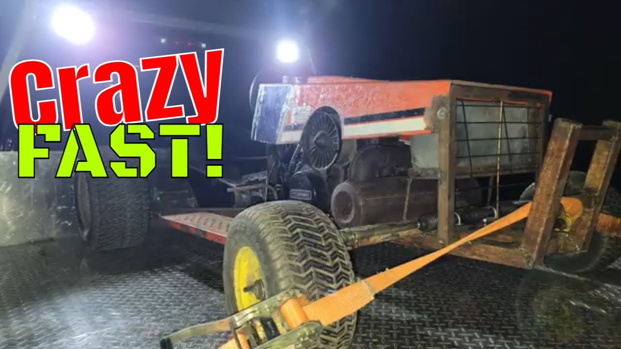 Insane Racing mower | homemade custom lawn tractor - YouTube