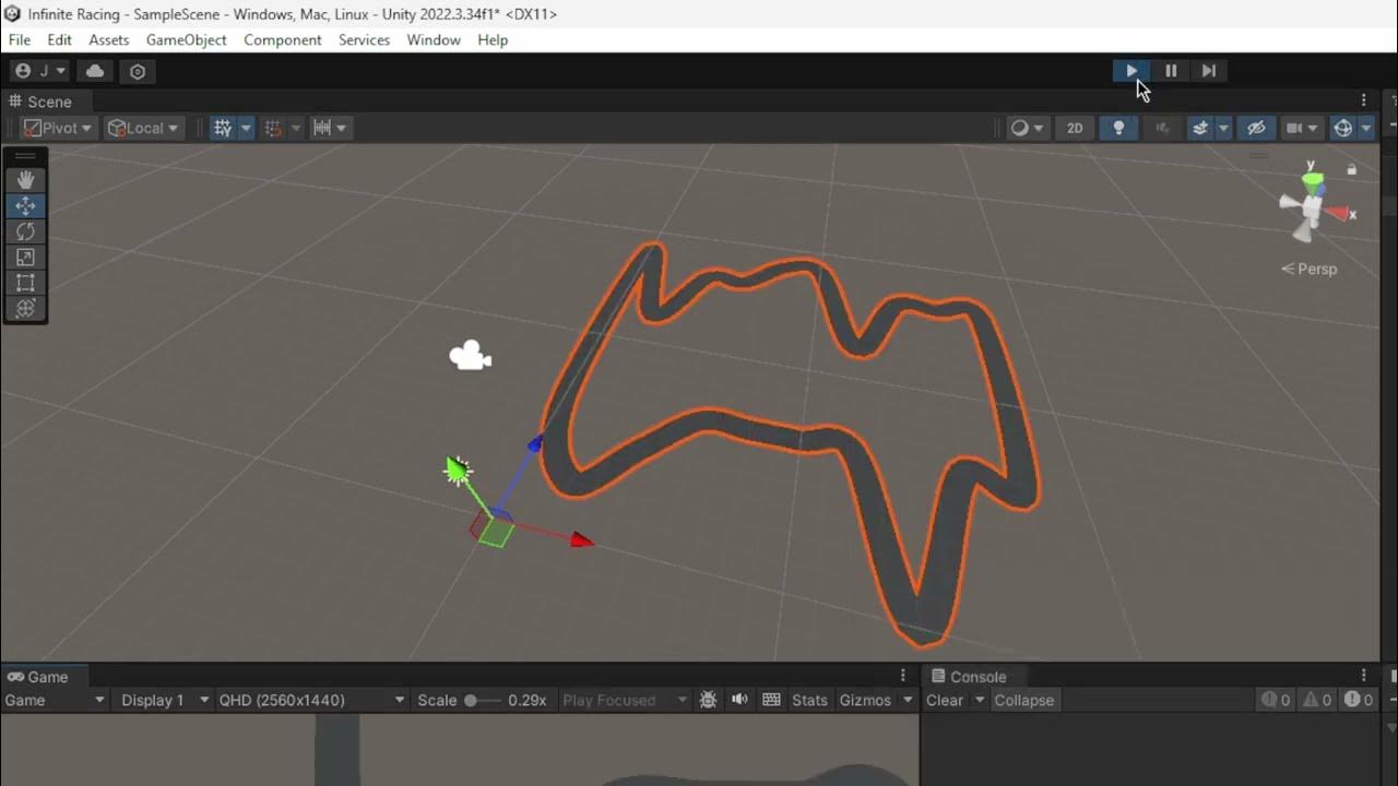 Infinite Racing Smoothening the control points for better curve | Procedural Generation in Unity ...