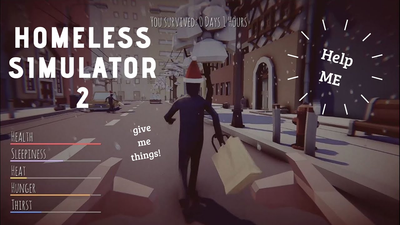 Its hard out here for the Homeless - Homeless Simulator 2 - YouTube