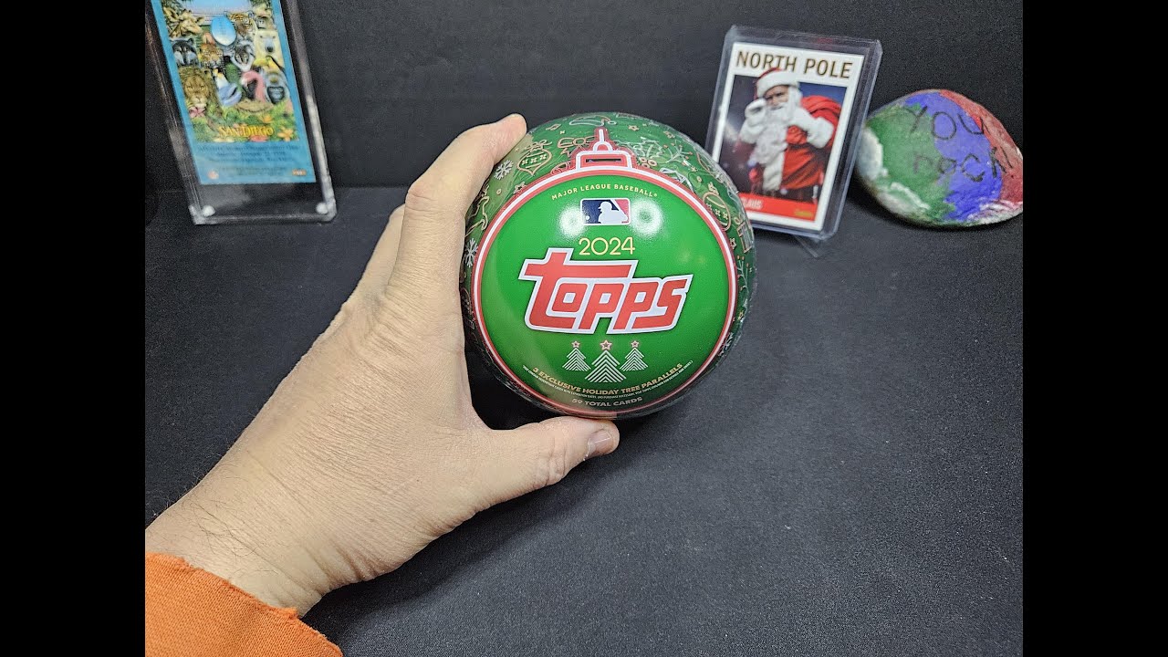Merry Christmas! 2024 Topps Holiday Tin - In Search Of Top Rookie ...