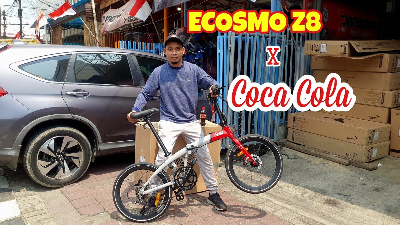 Sepeda Lipat Element Ecosmo Z8 X Coca Cola - YouTube