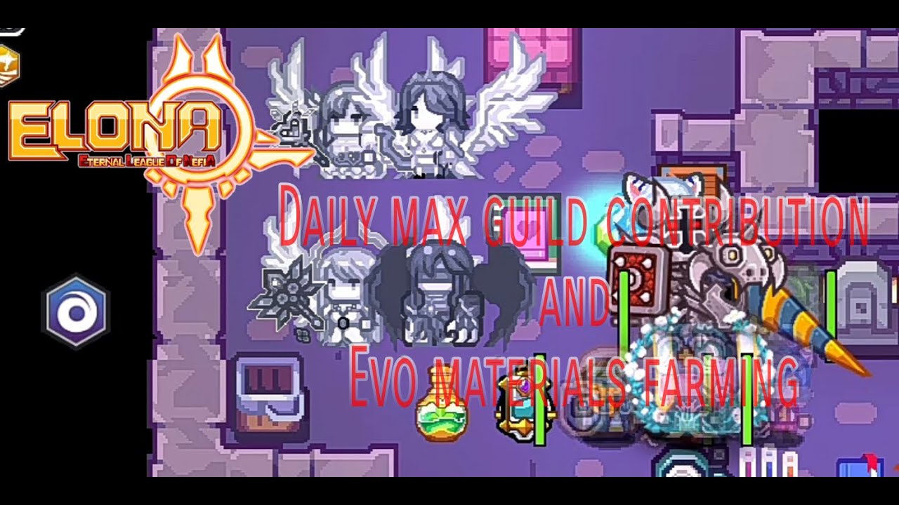 Elona - Guild Contribution, Bonus and Evolution Materials - YouTube