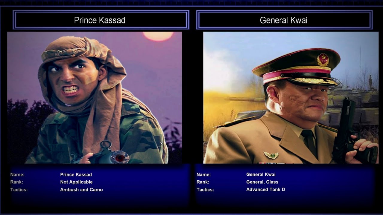 C&C Generals Zero Hour - Kassad vs Kwai - YouTube