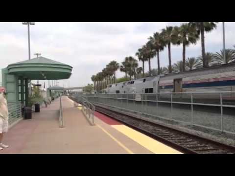 P42DC #47 & #67 lead AMTRK #14 thru Downtown Burbank 5/25/13 - YouTube