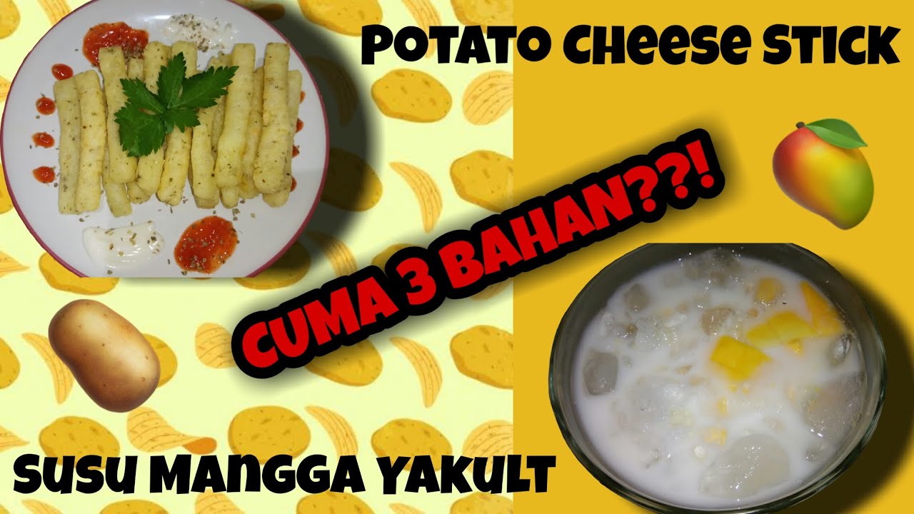 COOKING WITH RANY | POTATO CHEESE STICK | SUSU MANGGA YAKULT - YouTube