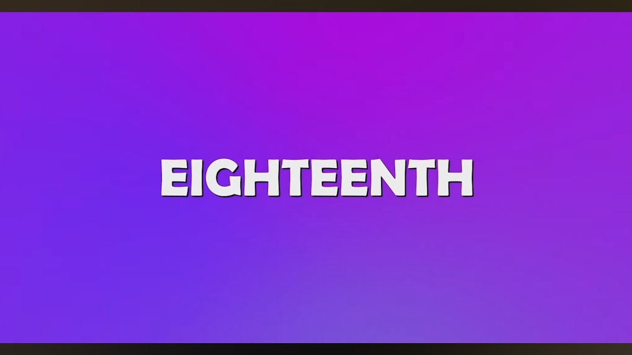Eighteenth (with English captions) - YouTube