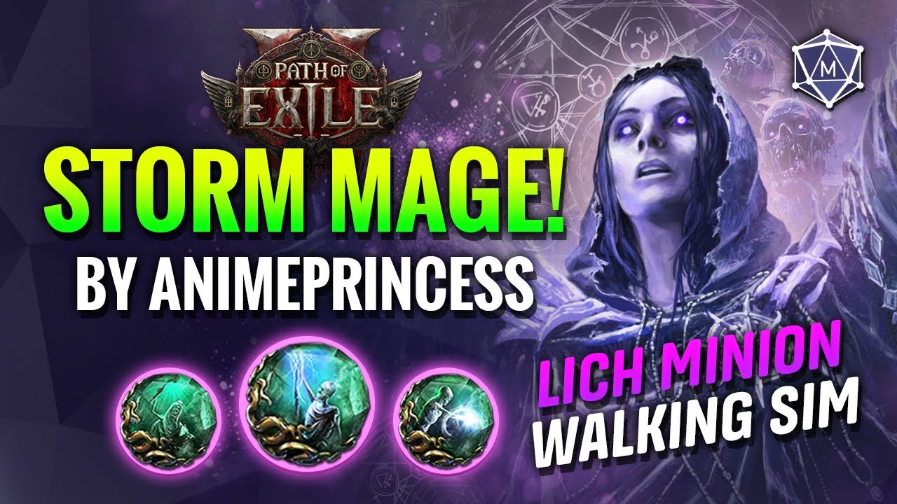 SKELETAL STORM MAGE Lich Build Spotlight | Path of Exile 2 - YouTube