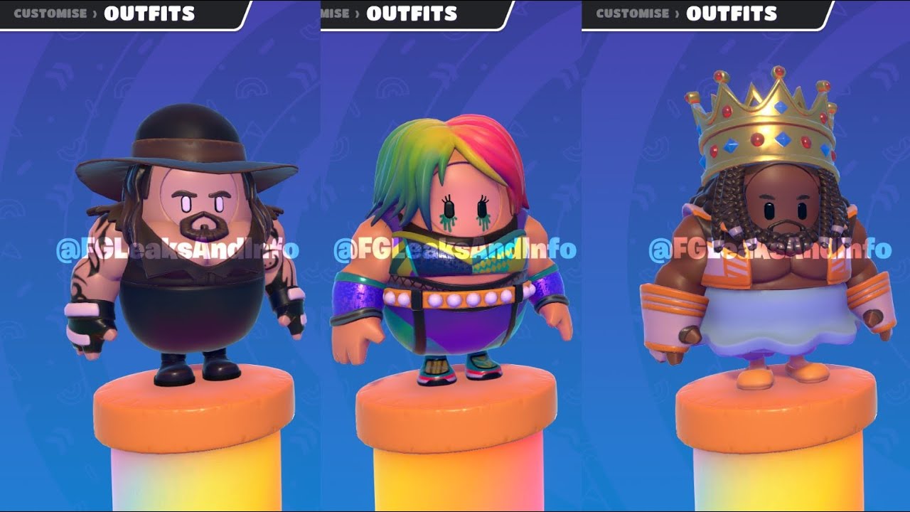 NEW WWE SKINS IN FALL GUYS! (FALL GUYS LEAKS) - YouTube