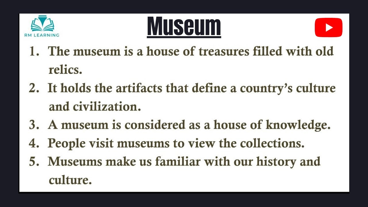 Essay on Museum In English | 10 Lines on Museum In English | Museum ...