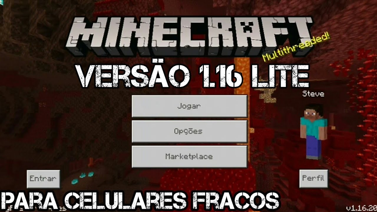 Minecraft Lite para celulares fracos - YouTube