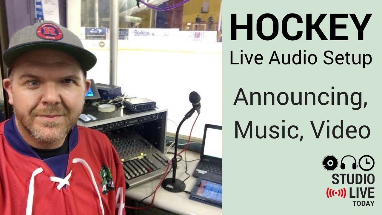 Hockey Announcing Live Audio Setup - Using iPad, Mixer, Microphone ...