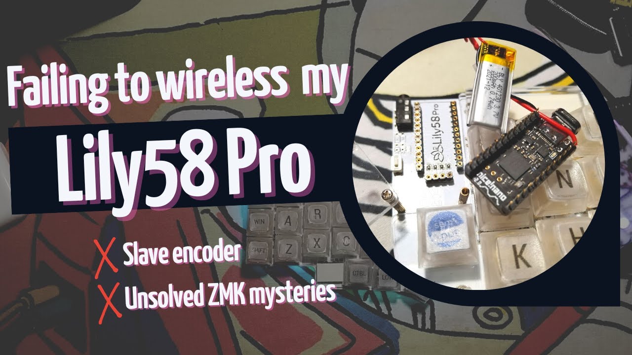 I failed to make my Lily58 Pro wireless again - YouTube