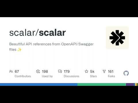GitHub - scalar/scalar: Beautiful API references from OpenAPI/Swagger files - YouTube