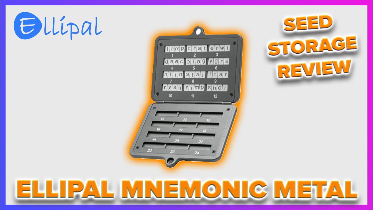 Ellipal Mnemonic Metal | Seed Phrase Wallet Review - YouTube