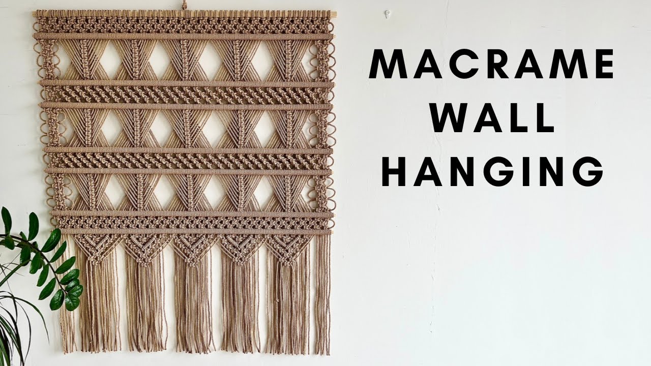 DIY Macrame Wall Hanging Tutorial │ Home decor macrame │ MACRAME ...