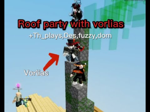 Roof party with Vorlias in Roblox Islands :D - YouTube