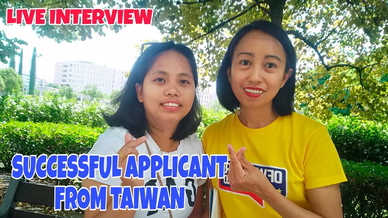 LIVE INTERVIEW FROM TAIWAN APPLICANT - YouTube