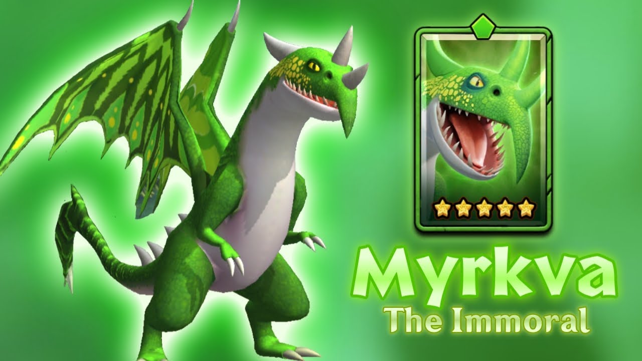 Myrkva the Immoral — New 5-Star Green Premium Dramillion | Dragons ...