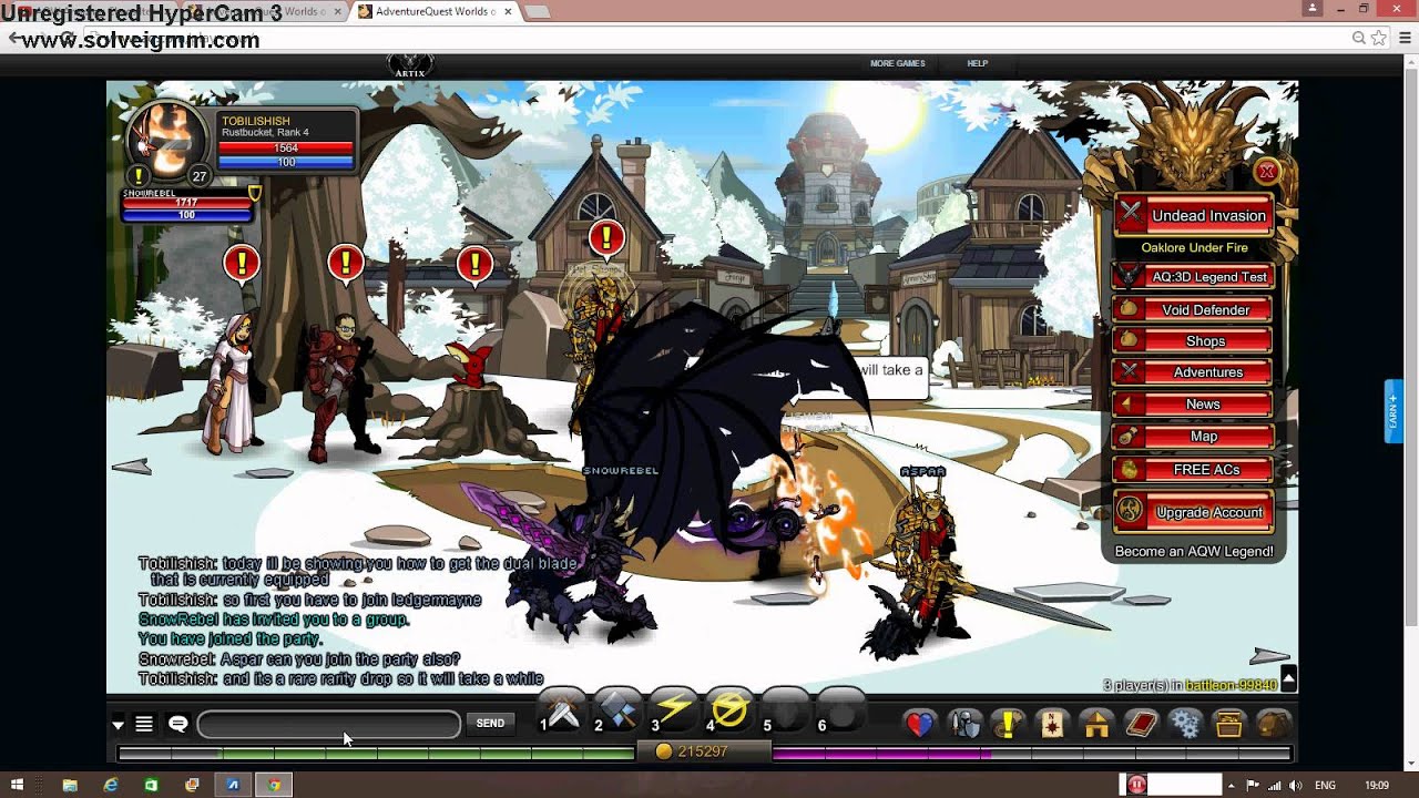AQW How to get The blades of Corruption - YouTube