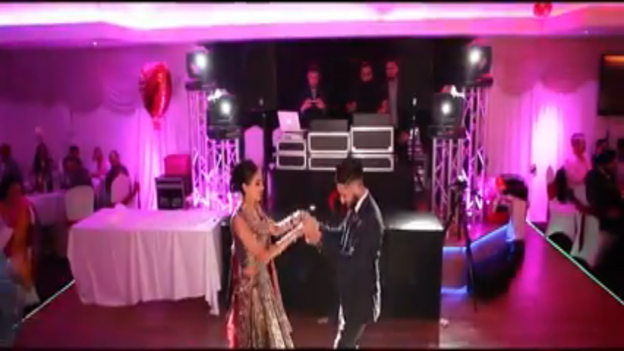 Punjabi Wedding Dance ~ Beautiful couple - YouTube