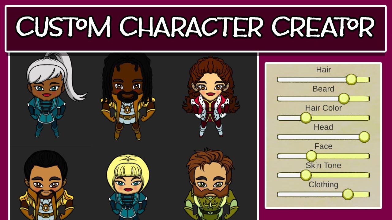 Create a Custom Character in Our WIP Video Game - YouTube