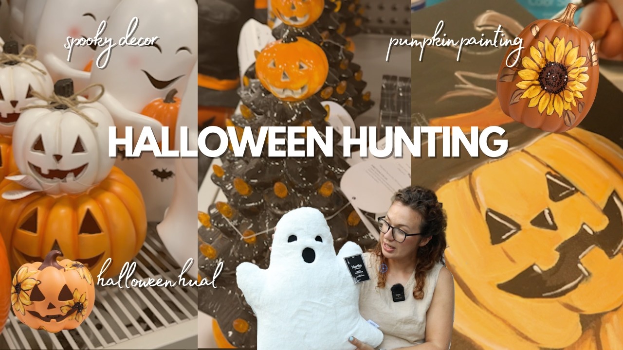 Happy Augtober! Making Halloween decor | Halloween Hunting - YouTube