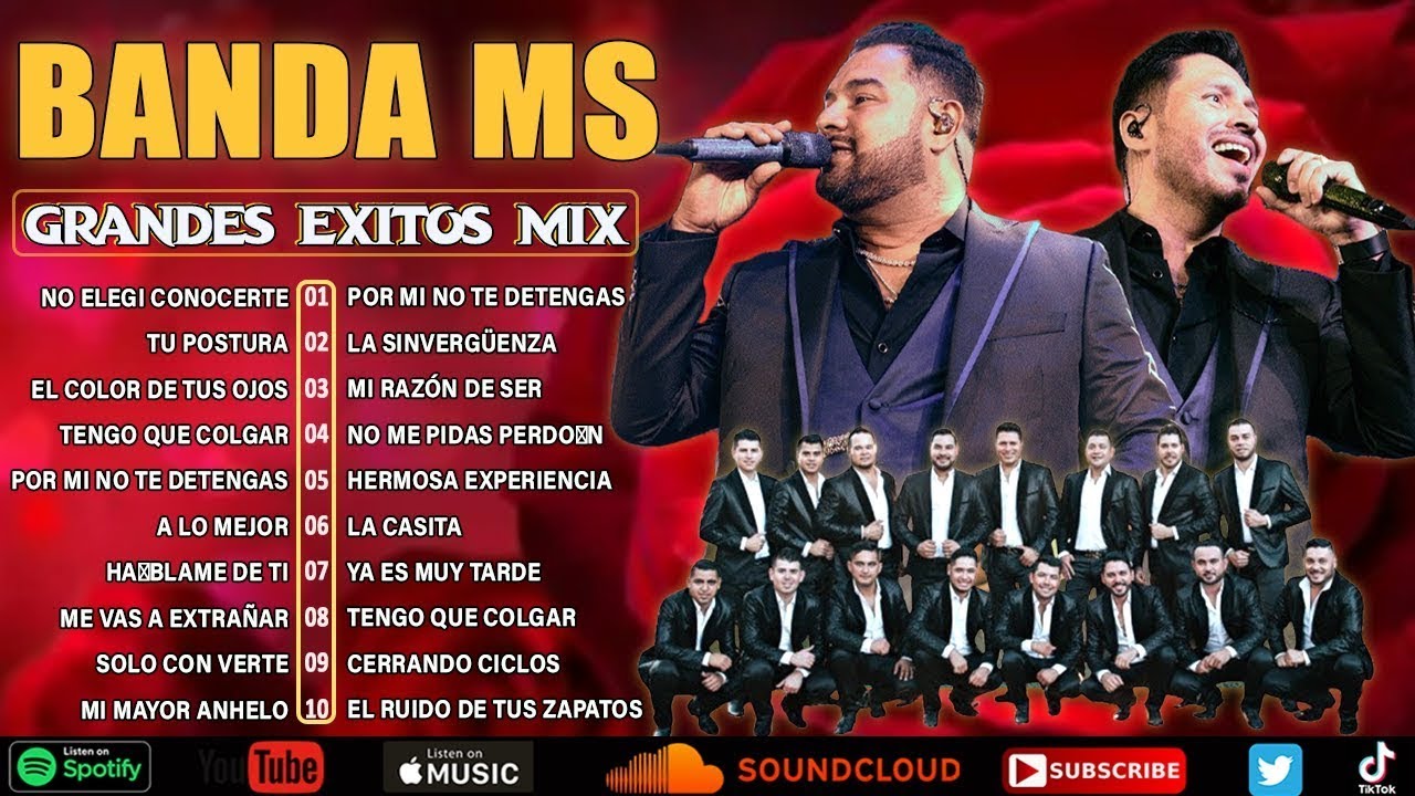 Banda MS Éxitos Románticos 2024 ~ Lo Mejor de Banda MS ~ Álbum Completo ...