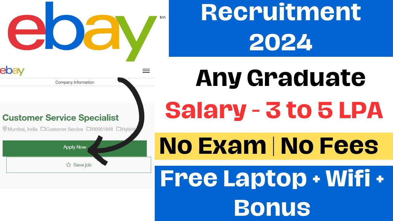 Ebay Recruitment 2024 | ebay jobs | work from home | Any Graduate ...