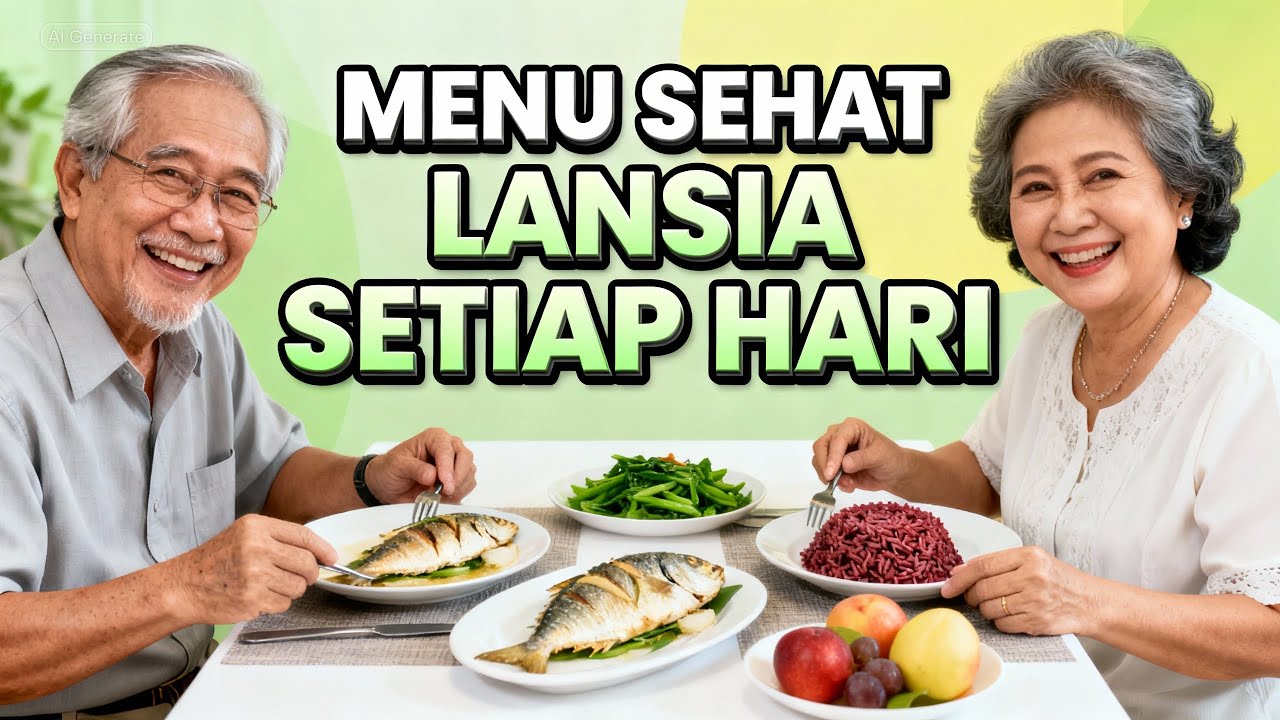MENU MAKAN SEHAT LANSIA SETIAP HARI – Jantung Kuat, Gula Stabil, Badan ...