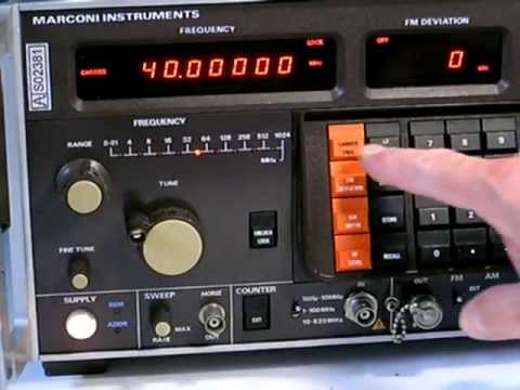 Marconi Instruments 2017 Motorised Tuning - YouTube