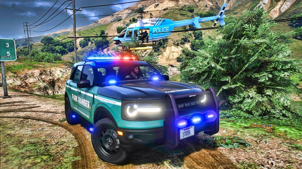 Playing GTA 5 As A POLICE OFFICER Park Ranger Patrol| GTA 5 Lspdfr Mod ...