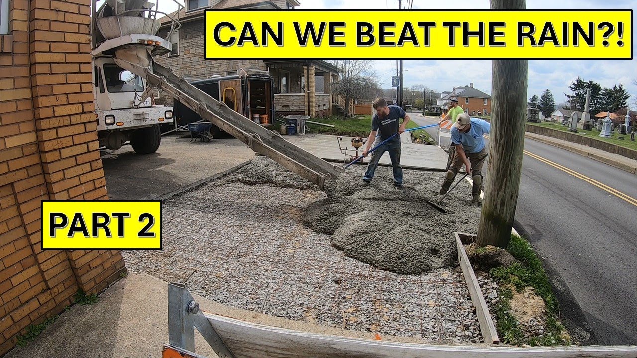 042 - Concrete Entrance Pour (Part 2) - YouTube