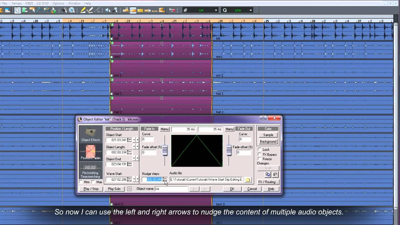 Samplitude & Sequoia - Slip Editing/Wave Nudging - YouTube