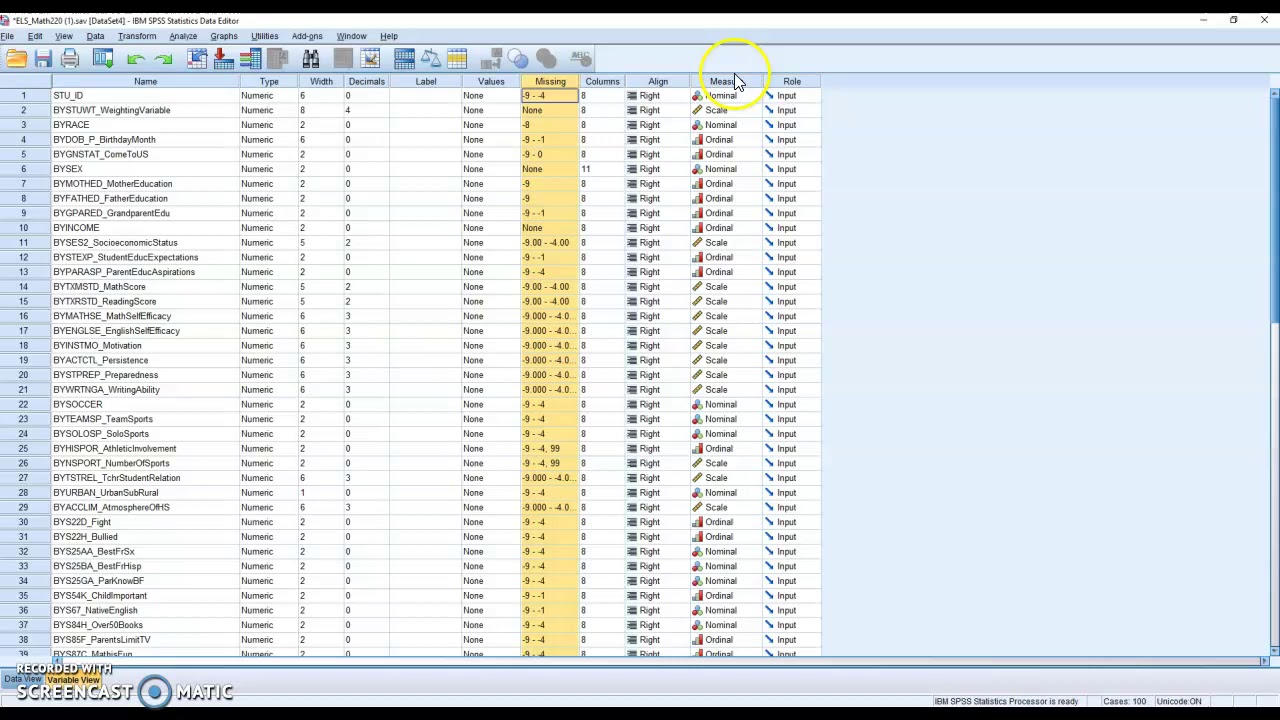 Starting in SPSS - YouTube