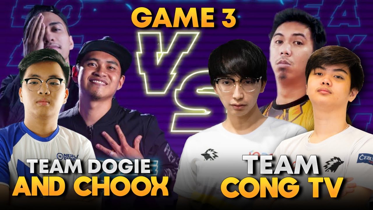 TEAM DOGIE & CHOOX VS TEAM CONG TV [GAME 3] RMC SEASON 3 SHOWMATCH ...