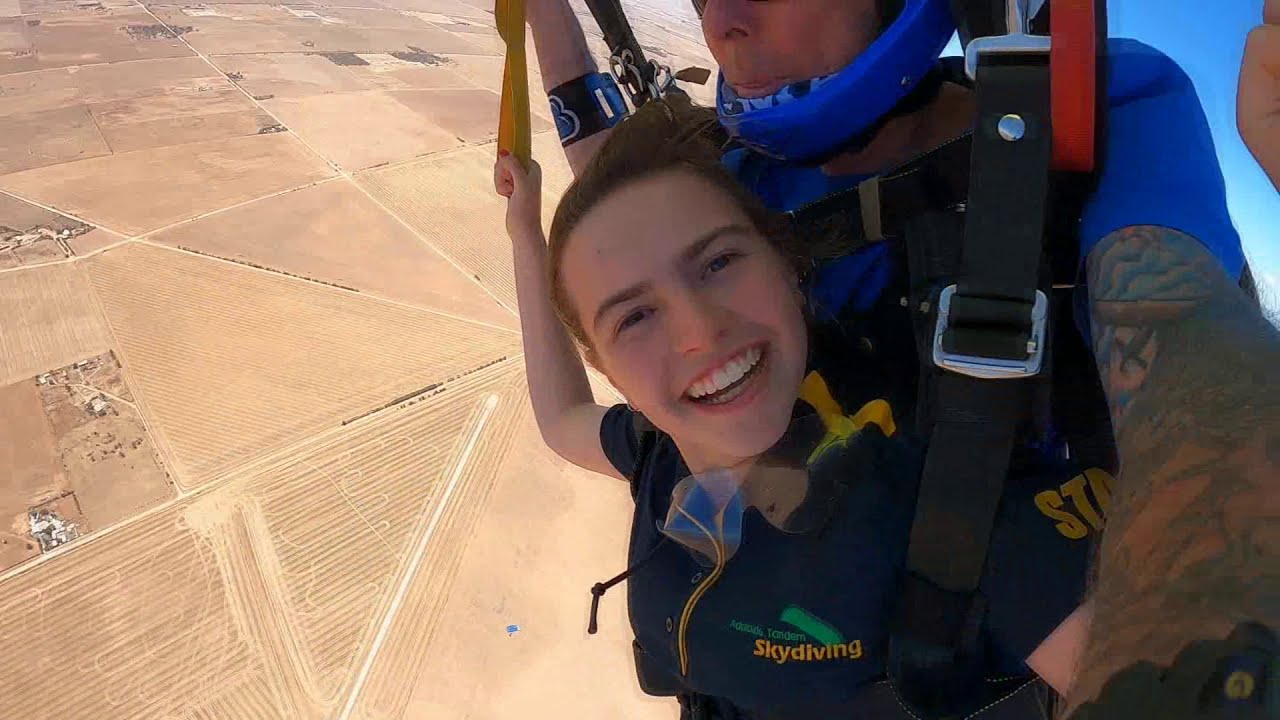 Rachel's Skydive | Adelaide Skydiving | Lower Light, Adelaide - YouTube