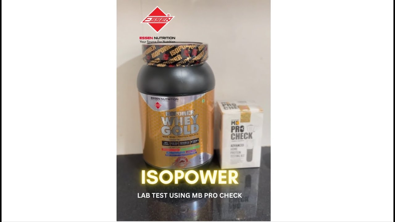 ESSEN NUTRITION ISOPOWER Whey Gold Test Using MB Procheck kit ...