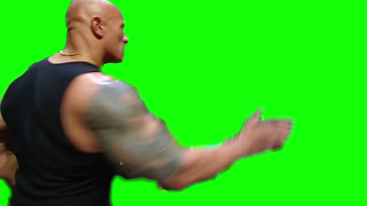 The Rock slap green screen - YouTube